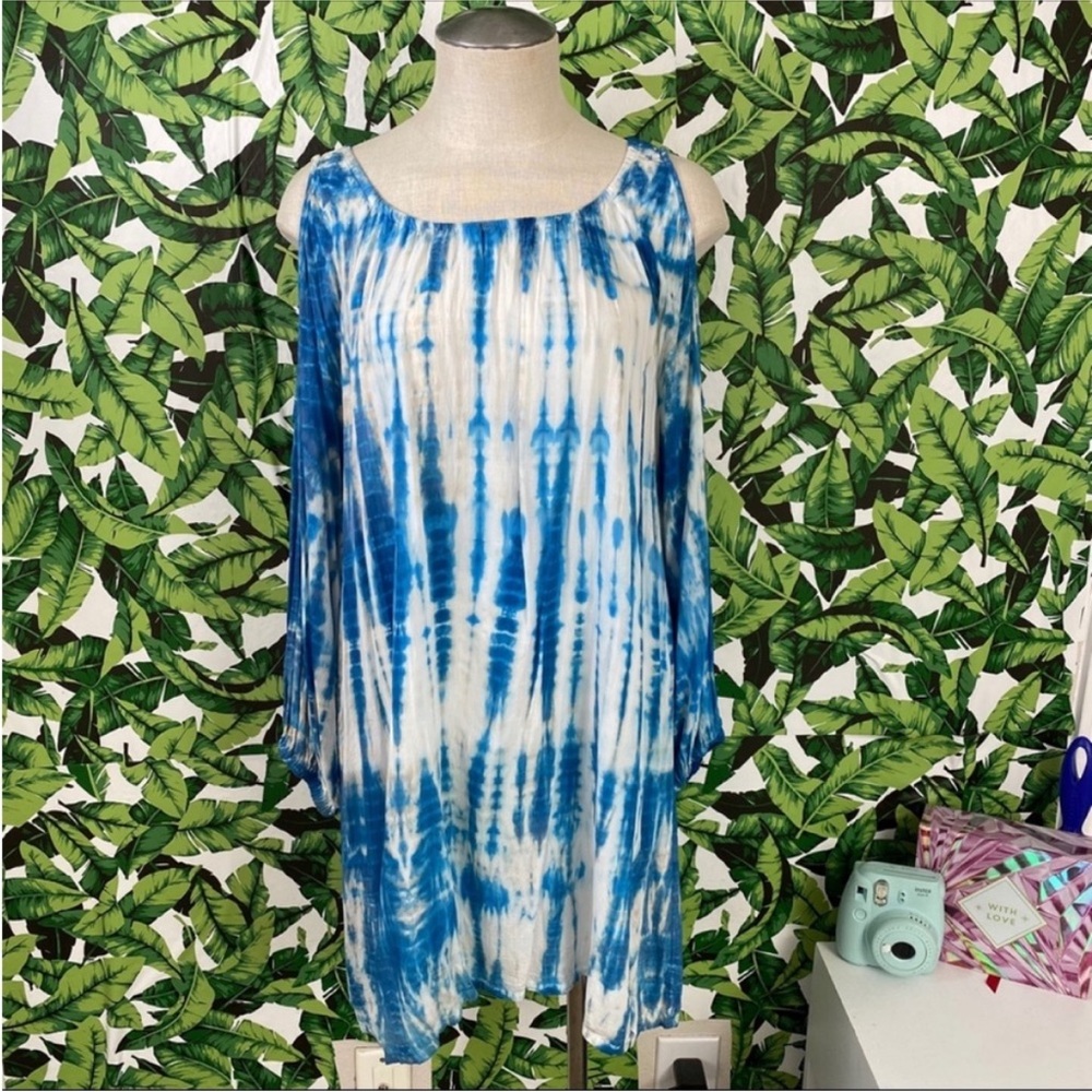 Johnny Was Pete&Greta Blue Campbell Challis Tunic - Gem